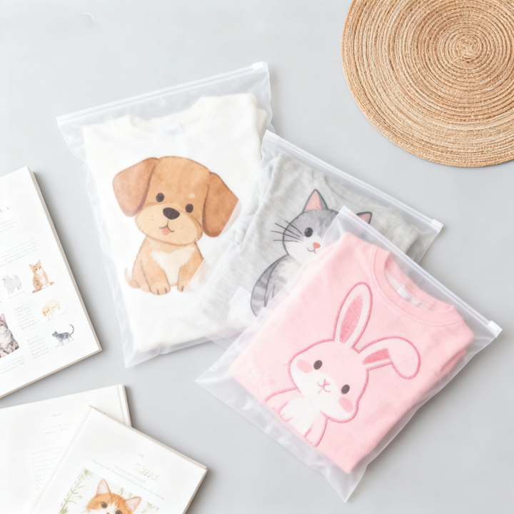 Custom Biodegradable Zip Lock Bags Matte Frosted EVA with PE Plastic ...