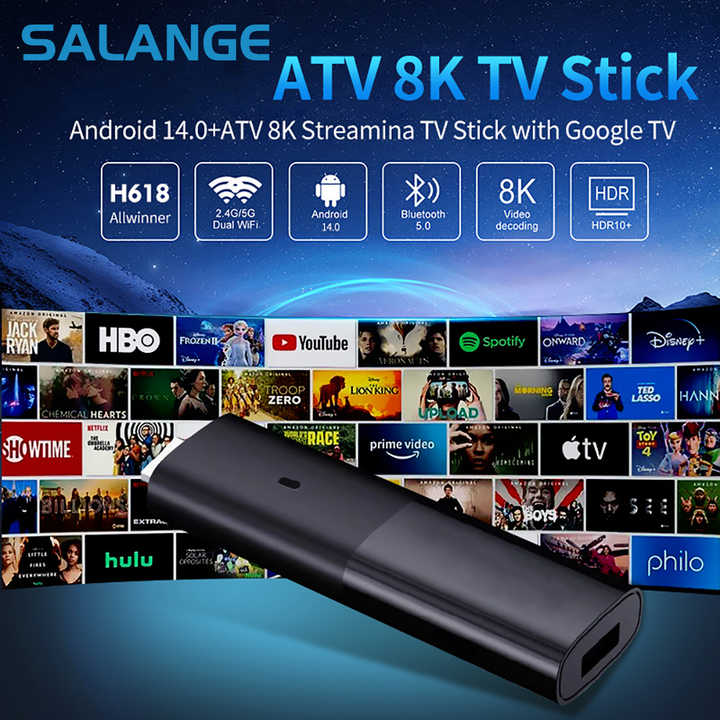 P98 Smart Android TV Stick with 4K Support & Voice Remote, OEM