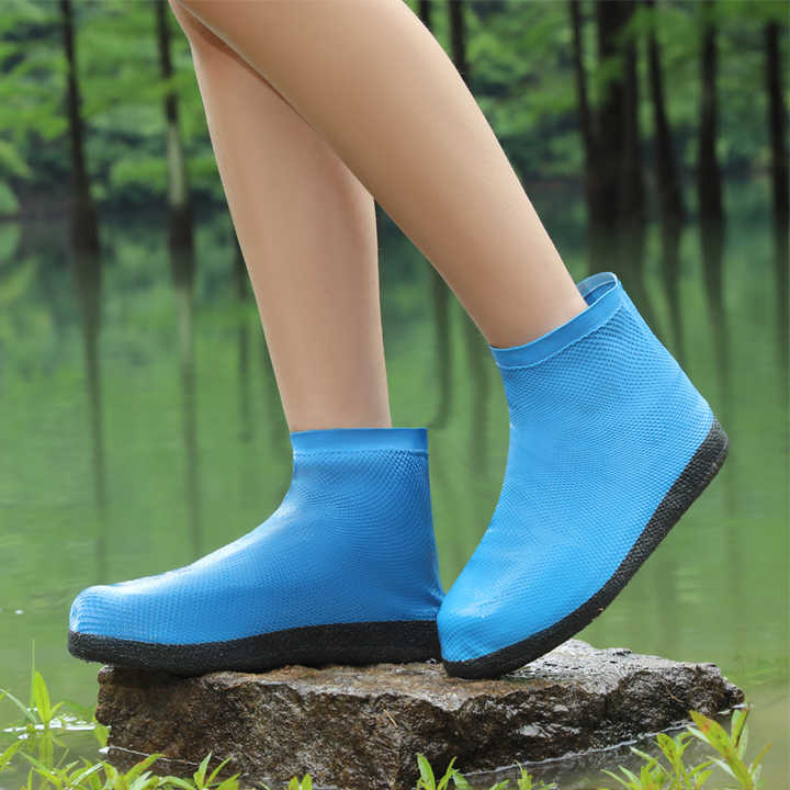 Reusable Latex Waterproof Rain Non-Slip Protective Rain Shoes Boots ...