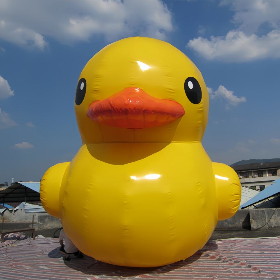 Cute Inflatable Yellow Duck Character for Outdoor Pool Party Decoration ...