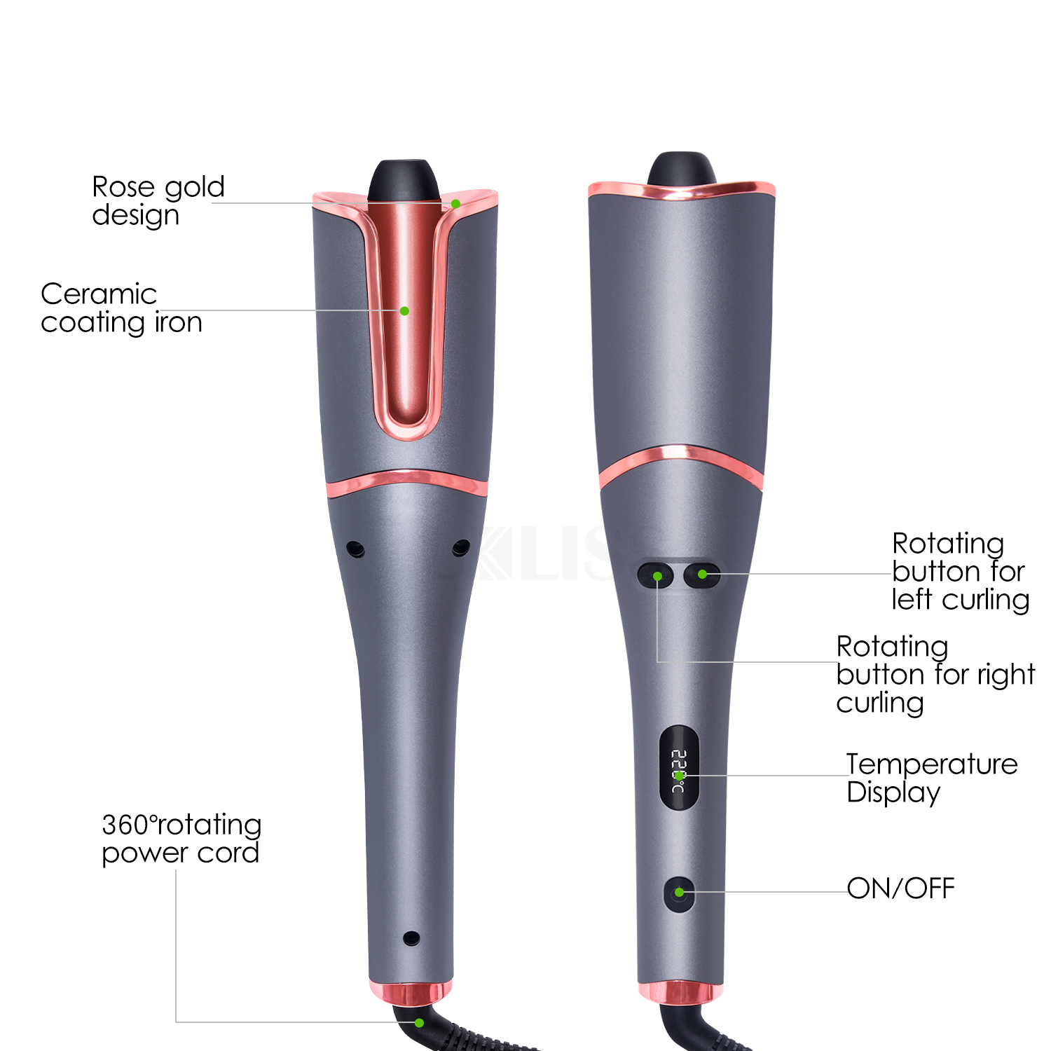 New trend Automatic Curling Iron Hair Curler Professional Hair Styling ...