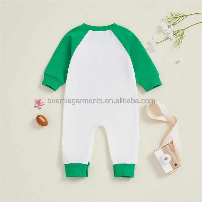 Low MOQ Custom Embroidery Manufacturer Embroidered Cotton Romper Autumn ...