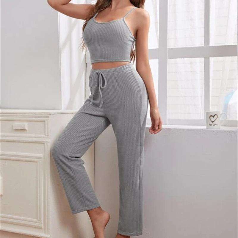Waffle Knit Pajama Top Women's Sleepwear | Elegant & Soft