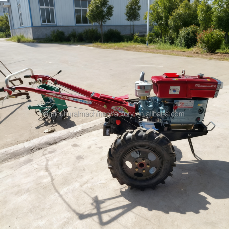 Two-wheel 2WD Ride-on Tractors for Small Farms Equipped with Engine ...