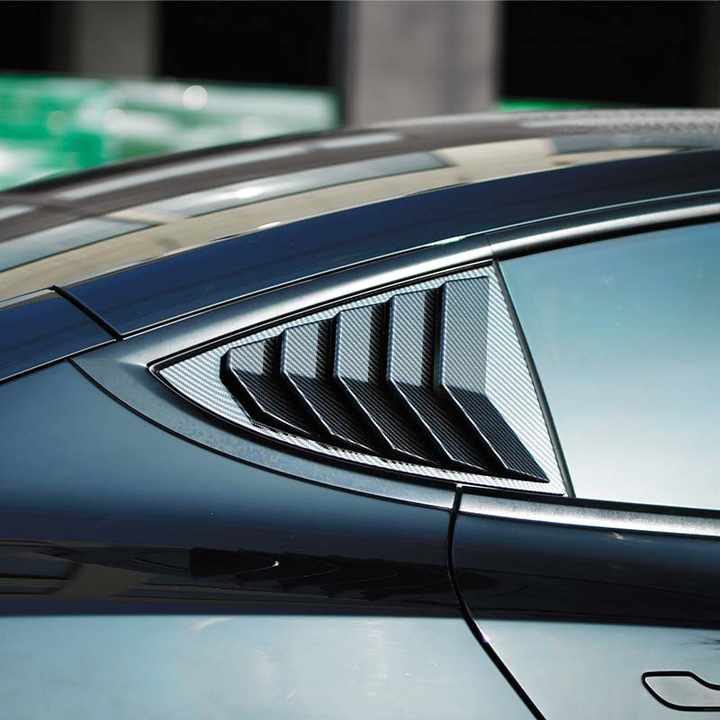 2024 Tesla Model 3 Rear Triangle Window Shark Cheek Trim Cover New ...
