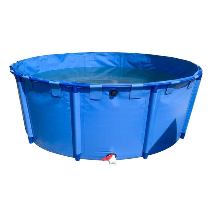 300 Gallon Round Foldable PVC Fish Tanks - Durable & Customizable