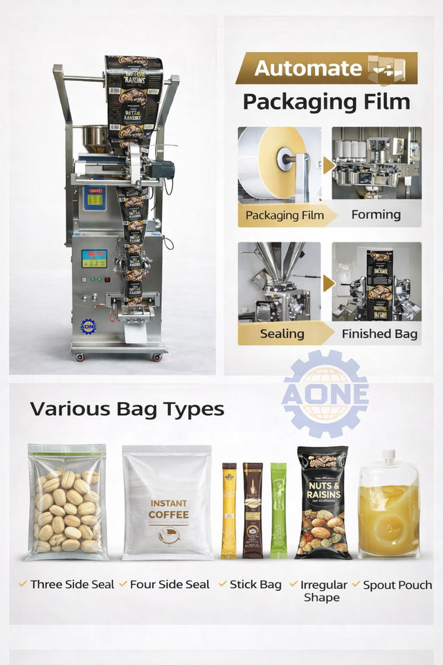 Multifunction Granule Sachet Packing Machine Dried FruitSpice Rice ...
