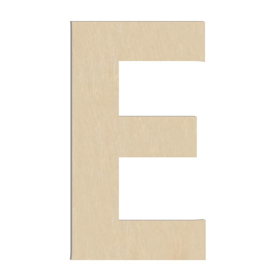 17 Inch Large Wooden Letters for Wall Decoration, 0.25 Inch Thick Blank ...