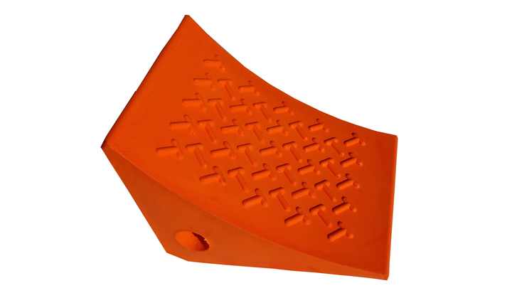 Orange PU Safety Urethane Wheel Chock for 5 Tons - Keile Auto & LKW