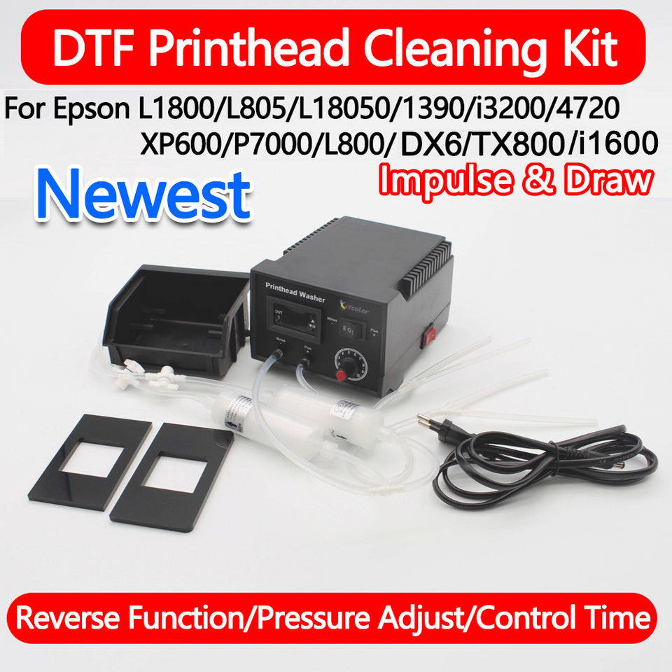 DTF Printhead Cleaner Flush Machine Kit for Epson L1800, L805, 1390 ...