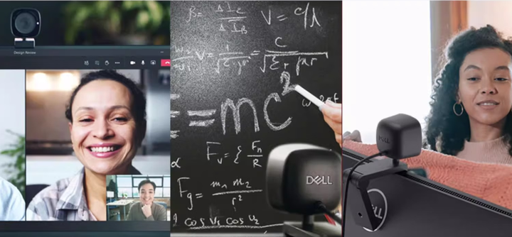 For Dell Pro Webcam - WB3023 - HDR 2K QHD-Microsoft Teams Zoom Video ...