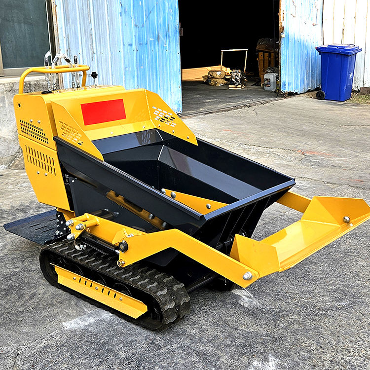 Multi-functional Track Dump Truck Large Bucket Standing Front Dump ...