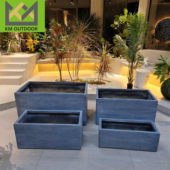 Large Rectangular Plant Pot Big Kingmake Planter Box Outdoor Garden ...
