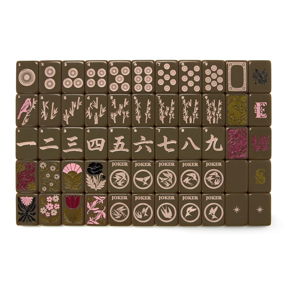Custom Mahjong Tiles Luxury Acrylic Single-Layer RDesert Rose/Heritage ...
