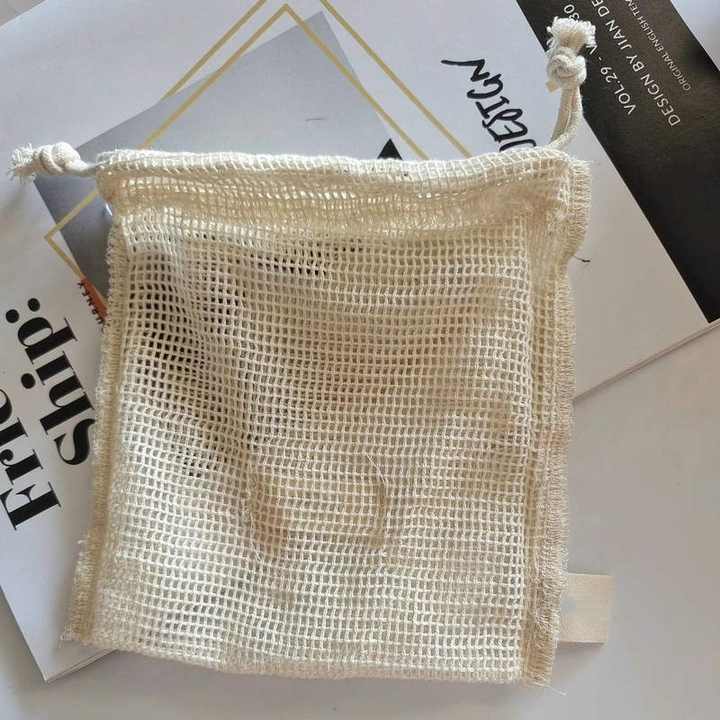 Custom Recyclable Label Natural Small Organic Exfoliating Saver Net ...