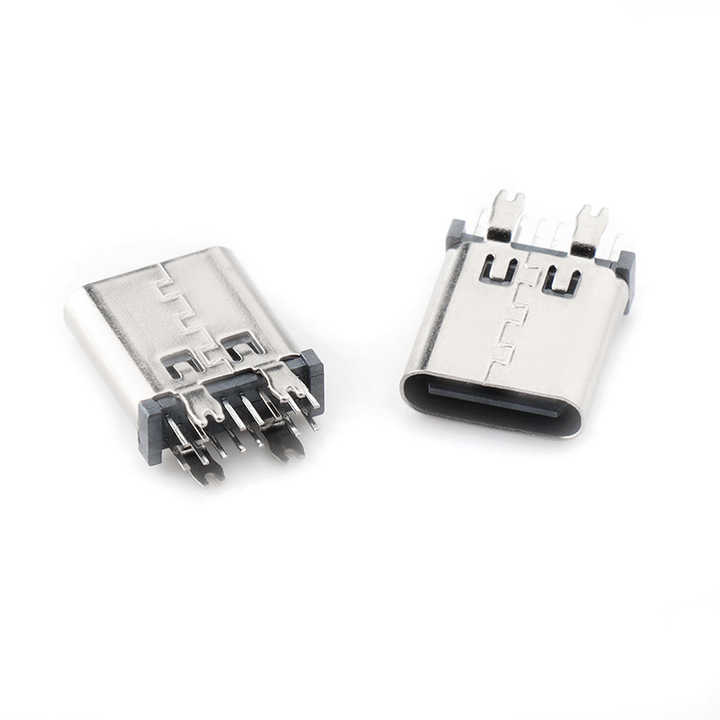 14pin Type-c Female Jack Connectors H10.5mm Vertical Dip C-type Usb ...