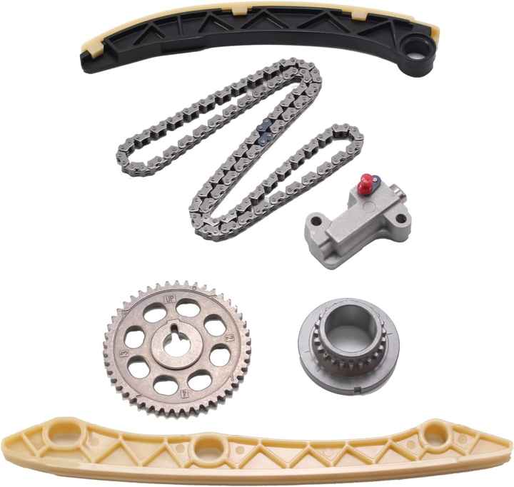 6Pc/Set Timing Chain Kit Guide Rail Tensioner Sprockets Engine for ...