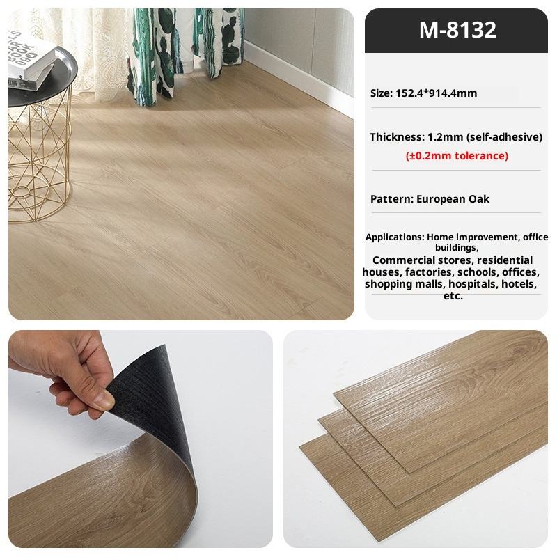 Vinyl PVC Plastic Flooring Home Commercial Use Thickened Wear-resistant ...