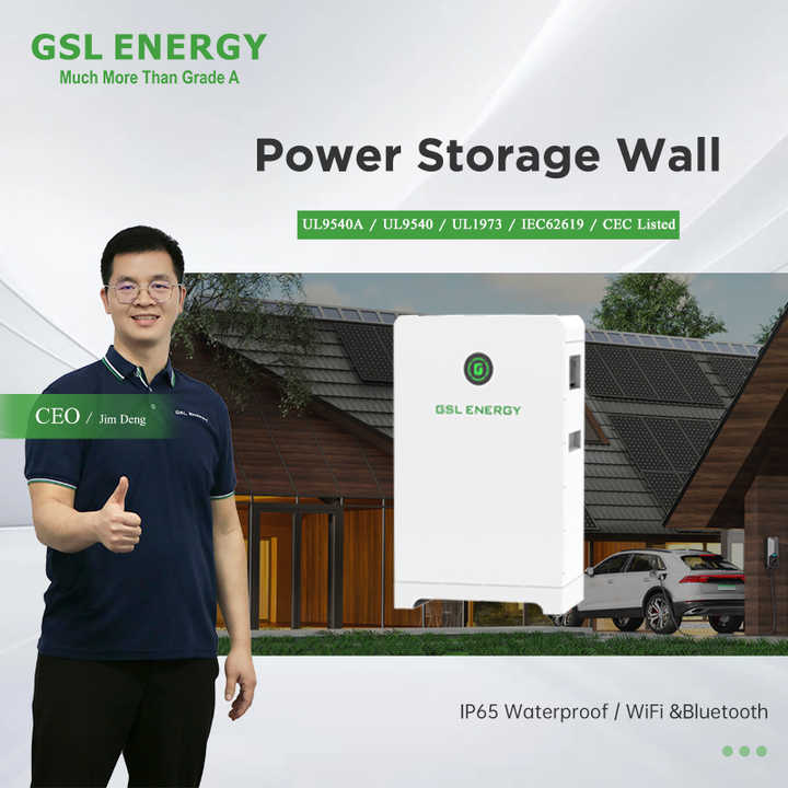 GSL Energy 51.2V 280ah Wall Solar System - 15kwh Battery