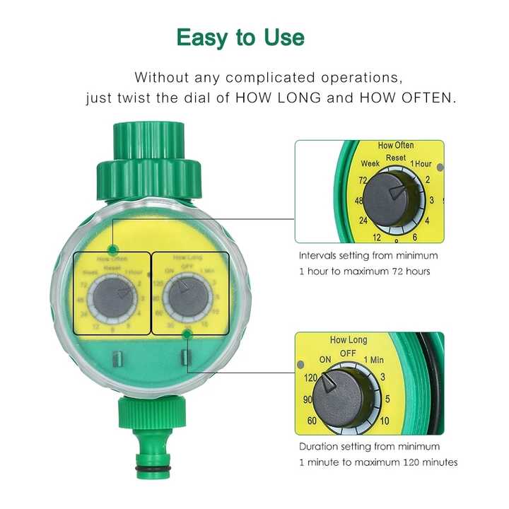 Outdoor Timed Irrigation Controller Automatic Sprinkler Programmable ...