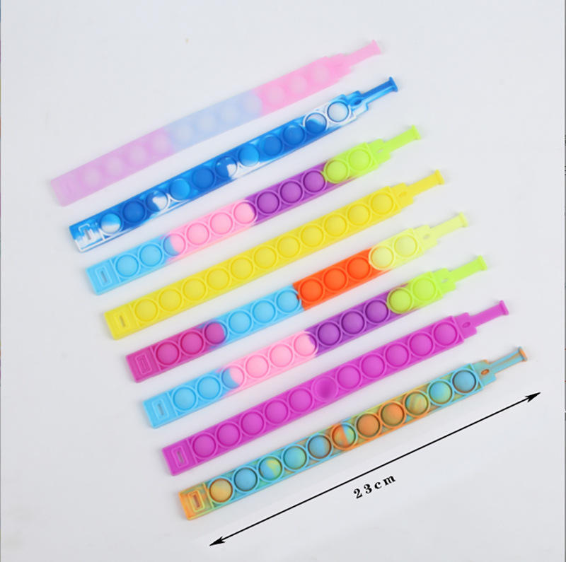 Hot Sale Silicone Bracelet Reliever Squeeze Toys Bubble pop Bubble ...