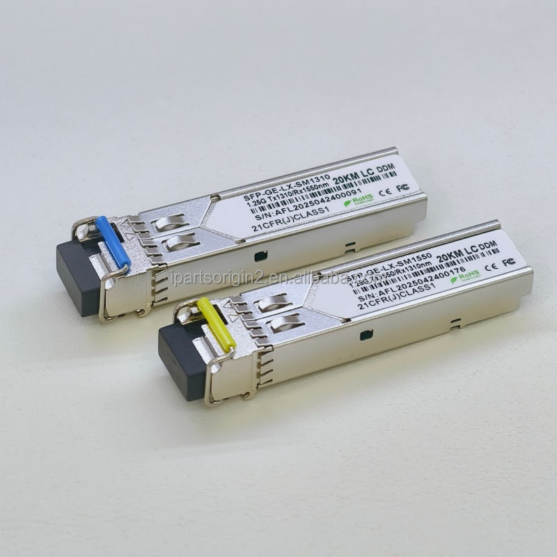 Wholesale 1000BASE-BX 1.25G SFP Module 20km LC Bi-Directional Single ...