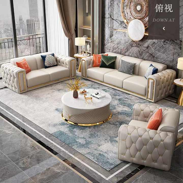 Wholesale Luxury Leisure Lazy I Shape Sofa for Living Room