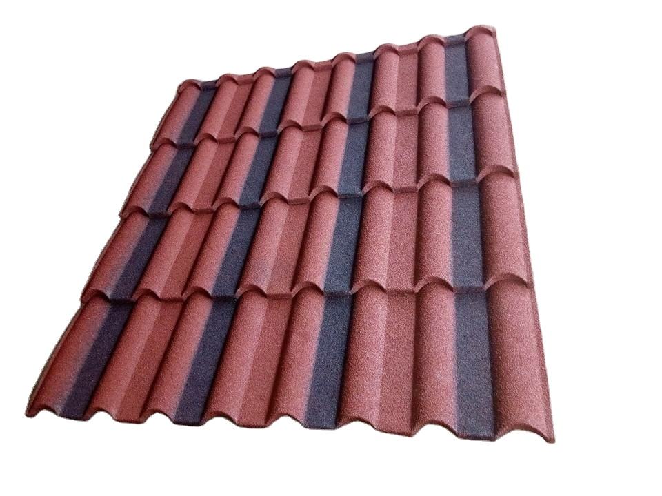Fireproof Flat Roof Tile Stone Coated Metal Steel Roof Tile Aluminum ...