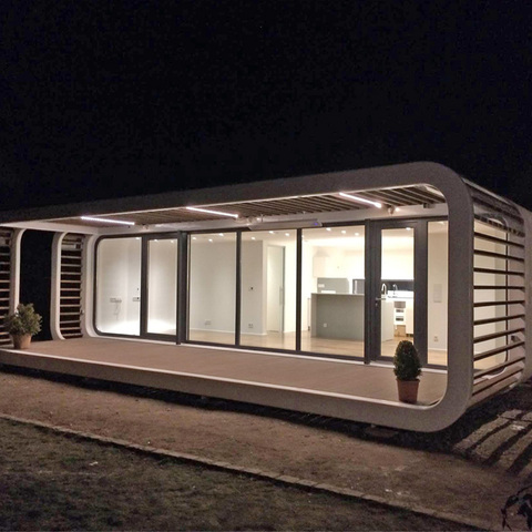 High Quality 20ft 40ft Prefab Pod Full Furnished Villa For Living Apple ...