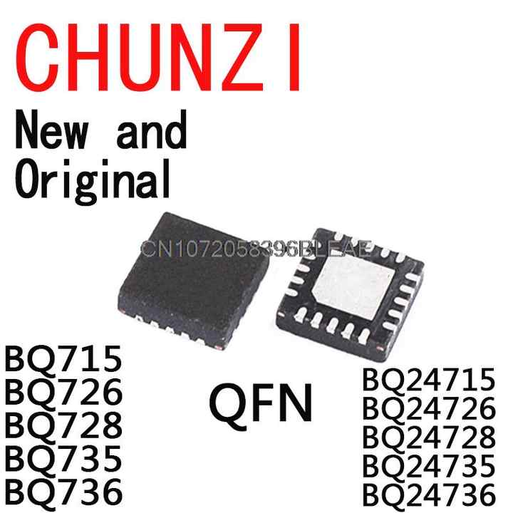 Nuevo y Original QFN BQ715 BQ726 BQ728 BQ735 BQ736 BQ24715 BQ24726 ...