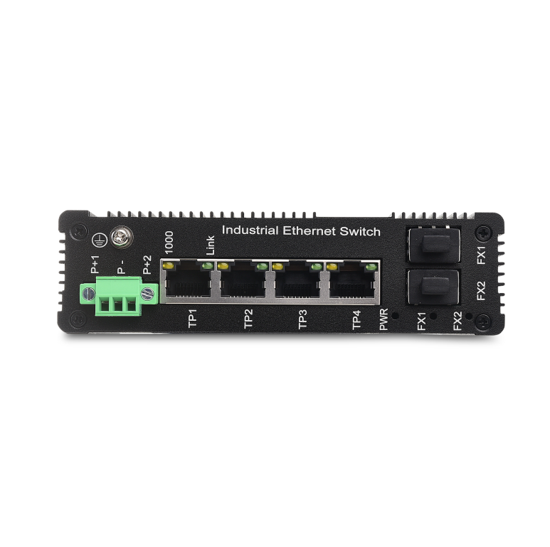 Industrial Network Switch 4 Ports Gigabit Din-Rail Unmanaged 2 X 1G ...