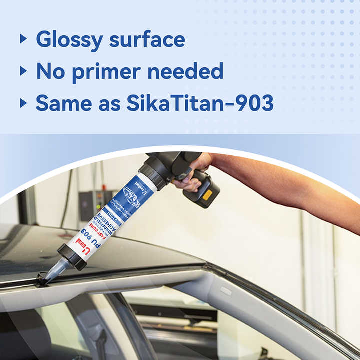 Fast Cure Polyurethane PU 903 Auto Glass Sealant Windshield Urethane Glue Primer Less Adhesive ...