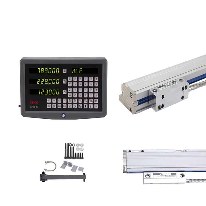 SINO-Kit de escala magnética de lectura digital, codificador de escala lineal de vidrio de 3 ...