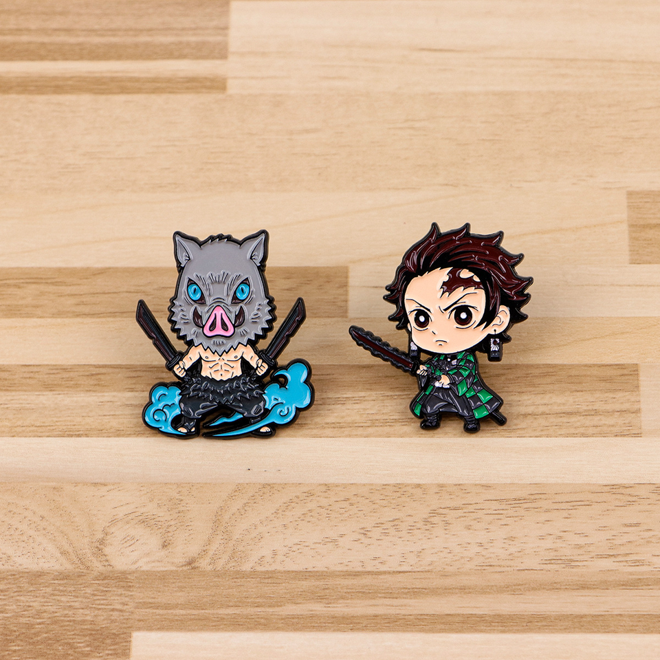 2 New Design High Quality Anime Demon Plating Metal Pin for Badge ...