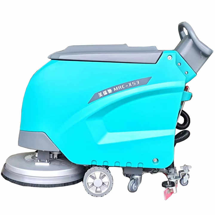 Patented Electric Manual Push-Type Floor Scrubber - Low-Noise Walk ...