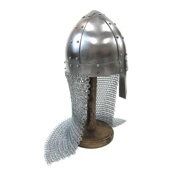 Norman Nasal Armor Helmet With Chainmail medieval armor helmet functional vintage reproduction ...