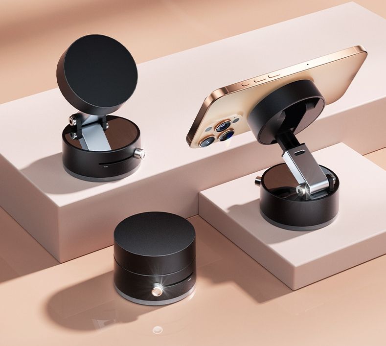 Multifunctional Magnetic Mobile Phone Holder - Foldable Vacuum Bracket