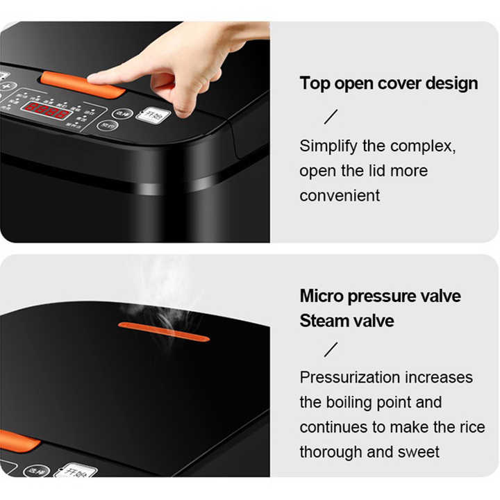 5L Smart Cooking Rice Coker - Multifunctional Electric Cooker