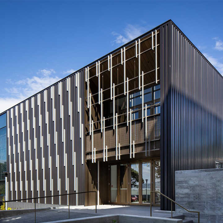 Aerofoil Aluminium Sun Louvers for Building Exterior Facade Elliptical ...