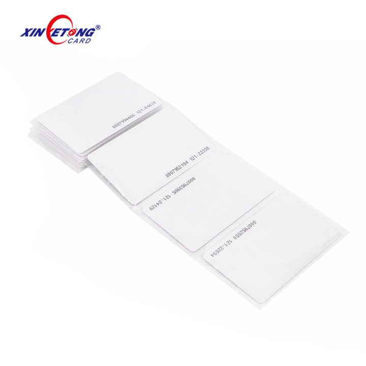 125KHZ White PVC Smart Access Control Card Printable Read Only TK4100 ...
