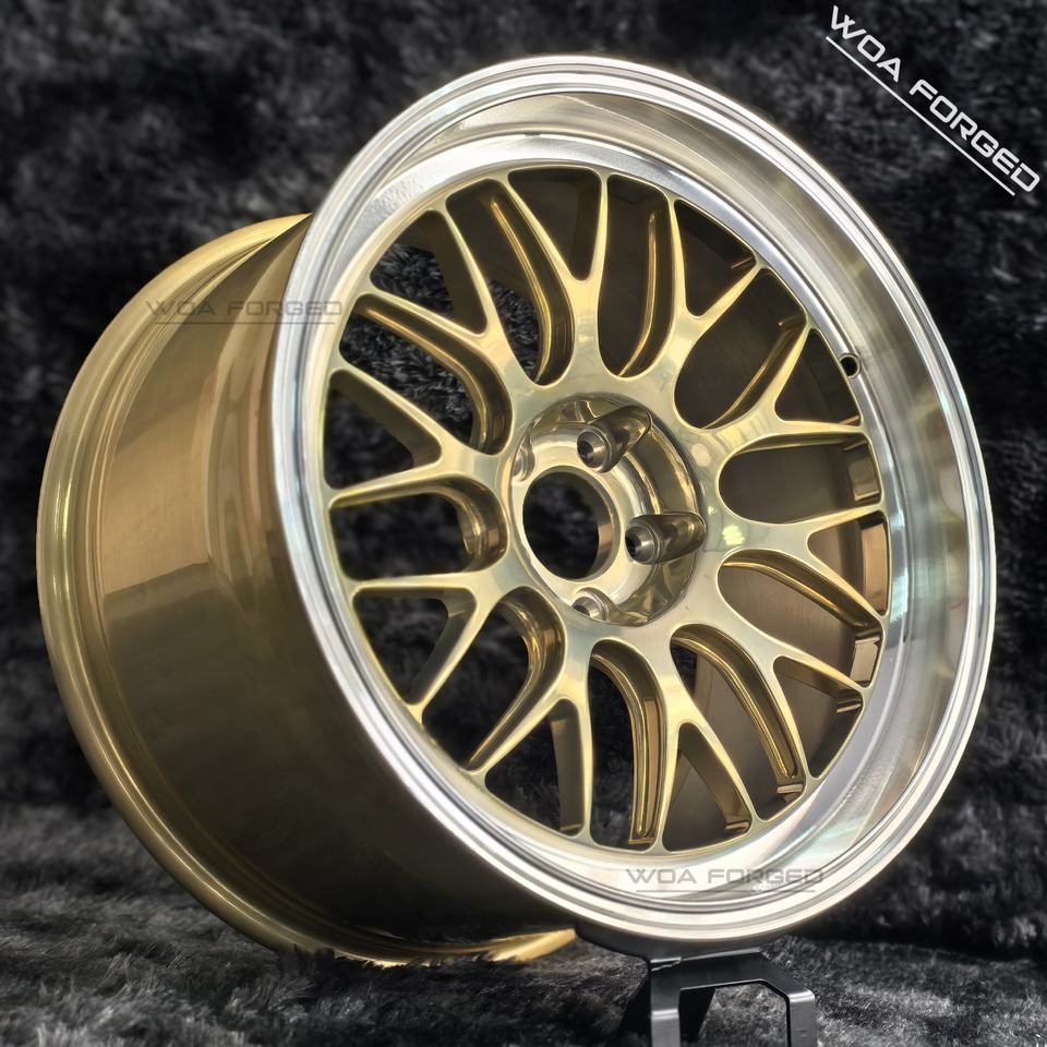 Custom Forged Alloy Wheels - Gold Rims for BMW, Ford, Porsche