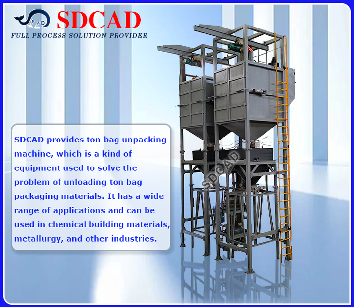 Jumbo Cement Bag Breaking Device and Cement Bulk Bag Unloader Mobile ...
