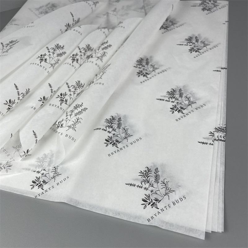 Custom Brand Logo 17gsm Printed Wrapping Tissue Paper Solid Color ...