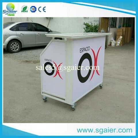 Portable Folding Bar Counter Commercial Furniture DJ Bar with LED Light ...