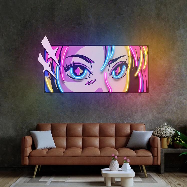 Custom Anime Neon Signs - Wall Mounted LED Light Decor for Kids ...