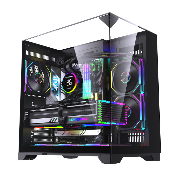 Lovingcool Black Myth Wukong Gaming PC Cases - ATX Tempered Glass