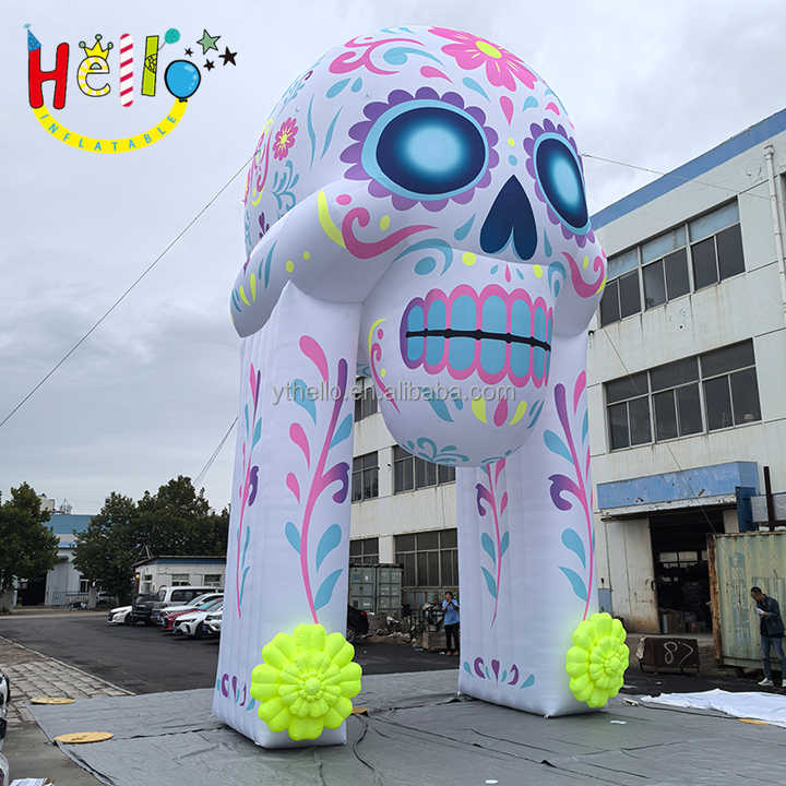 Personalized LED Light Inflatable Skull Arch Model for Halloween ...