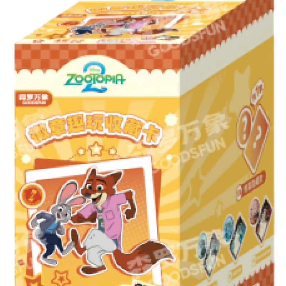 Zootopia Fun Pin Badge Card Blind Box - Animated Character Surprise ...