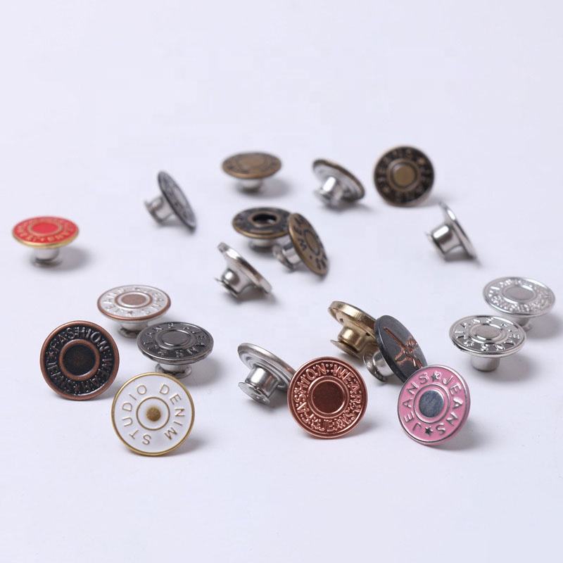 Custom Metal Denim Jeans Buttons - Lead Free & Durable