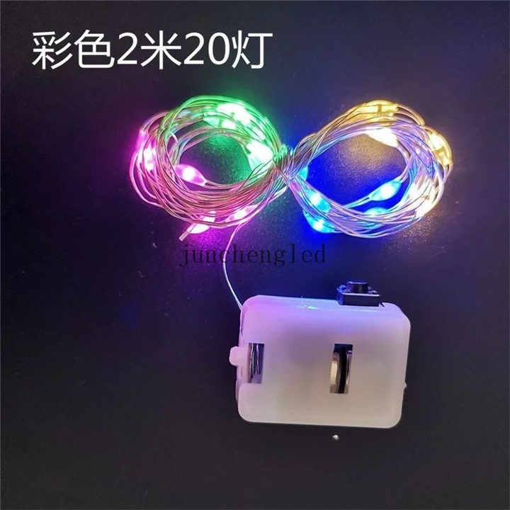 Cr2032 Button Battery Operated Mini Micro Led Silver String Copper Wire ...